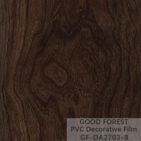 China Wooden Grain Dark Wood Film Decorative 0.25mm - 0.60mm Thickness for sale