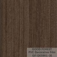 China Wooden Grain Dark Wood Film Decorative 0.25mm - 0.60mm Thickness for sale