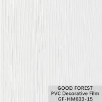 China Cabinet Wood Grain PVC Decorative Film Pure Colour Blistering for sale