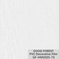 China Cabinet Wood Grain PVC Decorative Film Pure Colour Blistering for sale