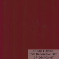 China ODM PVC Decorative Film Bright Paint Blister Wood Grain Film for sale