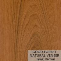 China Teak Natural Wood Veneer Natural Crown Cut Veneer FSC Certification for sale