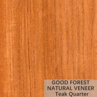 China Teak Natural Wood Veneer Natural Crown Cut Veneer FSC Certification for sale