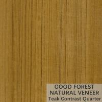 China Teak Natural Wood Veneer Natural Crown Cut Veneer FSC Certification for sale