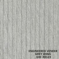 China ISO Decoration 3100mm Engineered Wood Veneer Unusual Wing Exotic Grain Grey Color GW-X0123/X0133 for sale