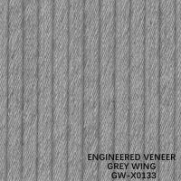 China ISO Decoration 3100mm Engineered Wood Veneer Unusual Wing Exotic Grain Grey Color GW-X0123/X0133 for sale
