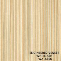 China Natural White Ash WA-X106 Reconstituted Wood Veneer Dark Yellow Color For Furniture for sale