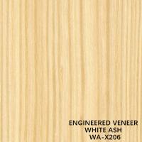 China Recomposed White Ash Wood Veneer Sheets WA-X206 Quarter Cut For Fancy Plywood for sale