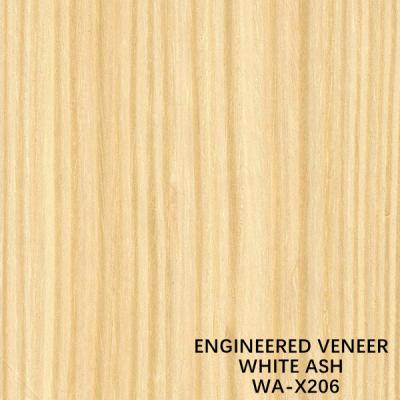 China Recomposed White Ash Wood Veneer Sheets WA-X206 Quarter Cut For Fancy Plywood for sale