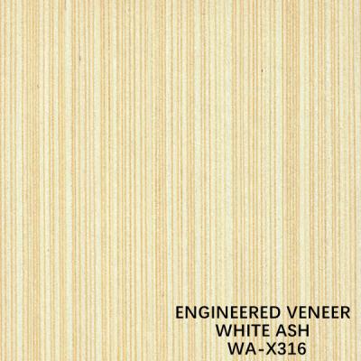 China Fancy Recomposed White Ash Wood Veneer WA-X316 Slice Cut For Interior Doors for sale