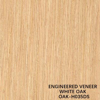 China Fancy Recomposed White Oak Wood Veneer H035DS Straight Grain For Handicrafts for sale