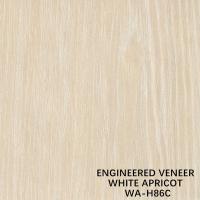 China White Apricot Engineered Wood Veneer H86C Slice Cut Technics For Wall Covering for sale