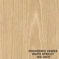 China Hotel Recon Wood Veneer White Apricot H07C Flat Cut Length 3100mm for sale