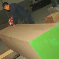 China Reconstituted Composite Engineered Ebony Wood Veneer H408 3100mm For Cabinet for sale