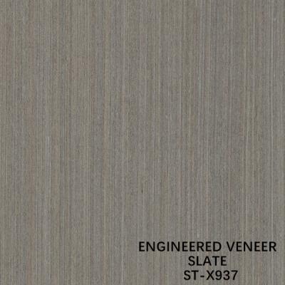 China Cabinet Fancy Recomposed Slate Wood Veneer Walnut X937 Fineline Grain Lengthened Size 3100mm From China Manufacturer Iso for sale