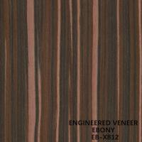 China Customized Service for Reconstituted Composite Ebony Wood Veneer X812 Straight Cut Light Color Fleeced Back for door for sale