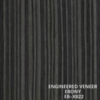 China X822 Straight Grain Grey Color Artificial Ebony Wood Veneer For Sports Materials for sale