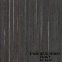 China Decorative Ebony Engineered Wood Veneer X032 2500x640MM For Fancy Plywood ISO for sale