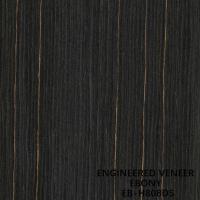 China Door Face Simulation Ebony Wood Veneer H808DS Straight Grain Double Color 2500-3100mm for sale