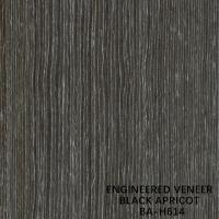 China Black Apricot Fancy Reconstituted Wood Veneer H614 Quarter Cut Straight Grain 0.15-0.55mm for sale