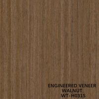 China Reconstituted Black Walnut Wood Veneer H031S Straight Cut For Hotel Decoration Iso for sale
