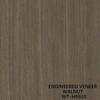 China ISO Man Made Black Walnut Wood Veneer H551S Straight Cut 3100mm For Door And Windows for sale