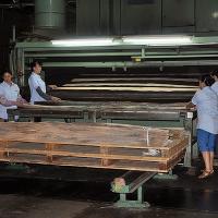 China Real Wood Veneer Basswood Slice Cut For Size 13cm Up Flat Cut Straight For Cabinet Face Sheet for sale
