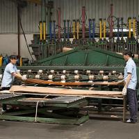 China Quarter Cut Irregular Straight Figured Prima Vera Veneer For Doors And Windows for sale