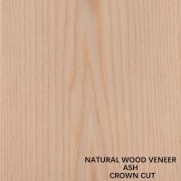 China Natural Ash Wood Veneer Flat Cut Crown Grain For Cabinet Face for sale