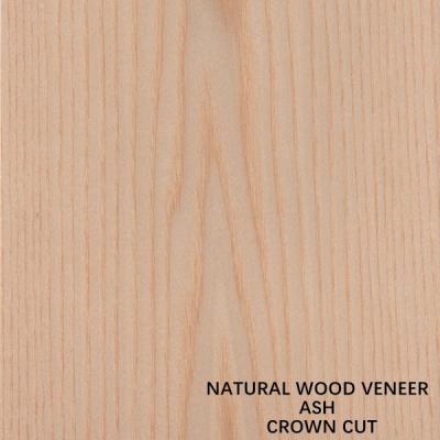 China Natural Ash Wood Veneer Flat Cut Crown Grain For Cabinet Face for sale