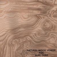 China Unusual Natural White Ash Wood Veneer Burl Olive AA Grade For Wall Covering Thickness 0.5mm for sale