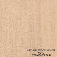 China Natural Koto Wood Veneer Quarter Cut Special Straight Pearl Grain Good Supply Capacity For Dyeing Process for sale