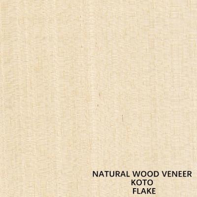 China Natural Koto Wood Veneer Quarter Cut Special Straight Flake Grain Good Supply Capacity For Dyeing Process for sale