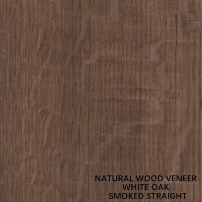 China Customized American Natural Oak Wood Veneer Quarter Cut / Straight Grain Dyed Smoked For For Hotel Decoration for sale
