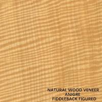 China Musical Instruments Africa Anegre Figured Wood Veneer Fiddle Back Grain 0.5mm for sale