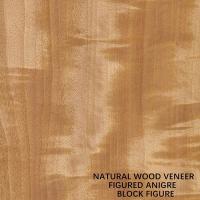 China Anegre Africa Natural Wood Veneer Block Figure Grain Uniform Color 0.5mm for sale