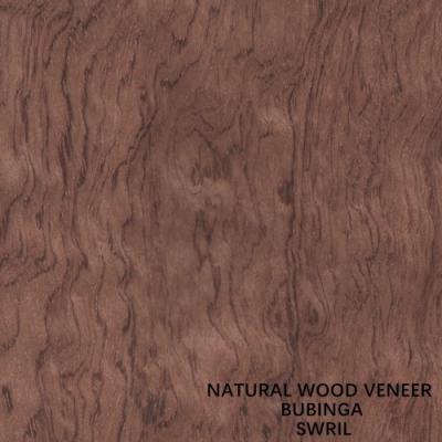 China Furniture / Musical Instruments Africa Natural Bubinga Wood Veneer Swirl Grain 0.5mm for sale