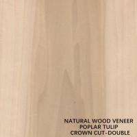 China Double Color American Natural Poplar Wood Veneer Flat Cut Crown For Fancy Plywood for sale