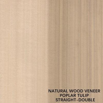 China American Natural Poplar Wood Veneer Quarter Cut Double Color For Decoration for sale