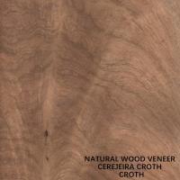 China Hotel Decoration America Natural Cherry Crotch Veneer Aaa Grade Specially Grain for sale