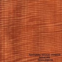 China Musical Instruments Africa Makore Wood Veneer Straight Fiddle Back Grain for sale