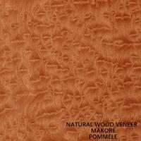 China Africa Natural Makore Wood Veneer Cherry Mahogany For Hotel Decoration And Furniture for sale