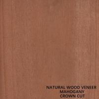 China Furniture And Music Instruments Natural Mahogany Wood Veneer Flat Cut Crown Cut for sale