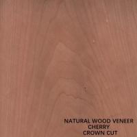 China Flat Cut Crown Cut Natural Cherry Wood Veneer 0.15-0.5mm For Panel And Furniture Face for sale