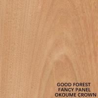 China Faced Natural Okoume Wood Veneer Crown Grain Fancy Panel E1/E0 Grade Plywood 25mm Thickness For Door China Makes for sale