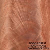 China Hotel Panel Natural Okoume Crotch Special Splicing Wood Veneer 2745mm Lengthened Size Can Be Customized Service for sale
