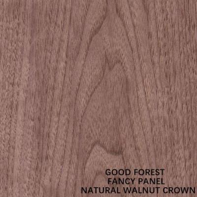 China Fancy Plywood Of Natural Walnut Crown Grain Wood Veneer for sale