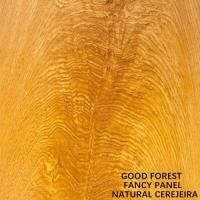 China Hotel Decoration Specially Cerejeira Wood Veneer Crotch Grain 2440 / 2745mm for sale