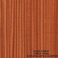 China Straight Faced Sapele Wood Veneer Fancy Plywood / MDF / Particle Board Paint Free for sale