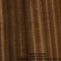 China Furniture Smoked Sapele Natural Wood Veneer Quarter Grain Based MDF Panels Iso for sale